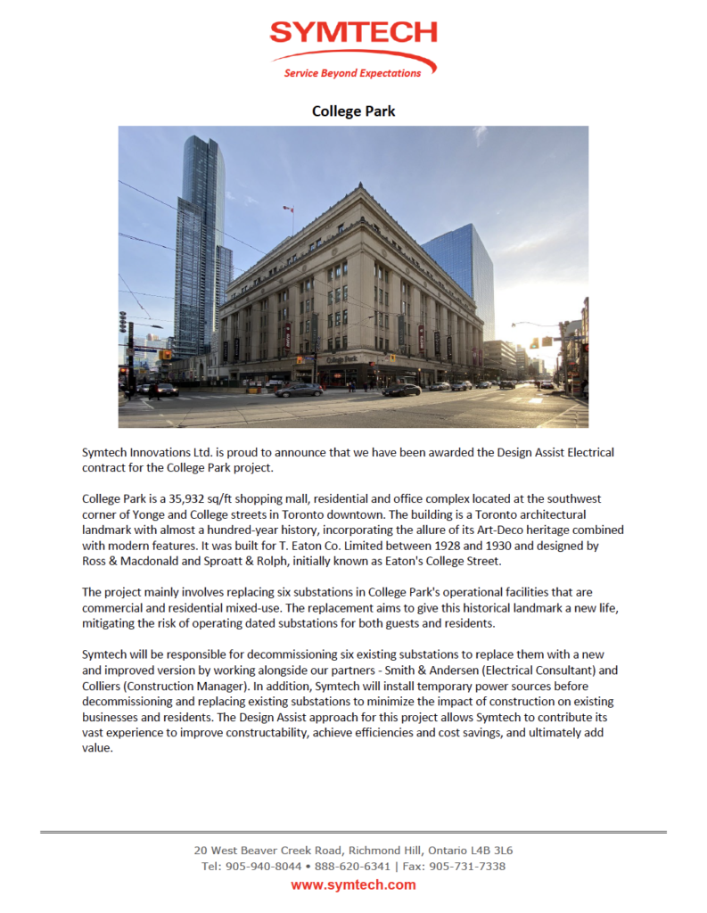 College Park - Symtech Innovations Ltd