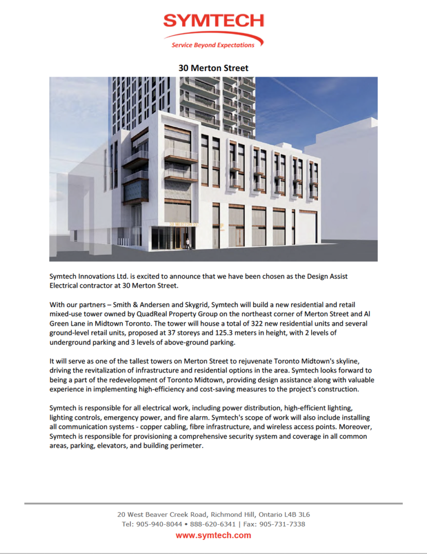 30 Merton Street – Symtech Innovations Ltd